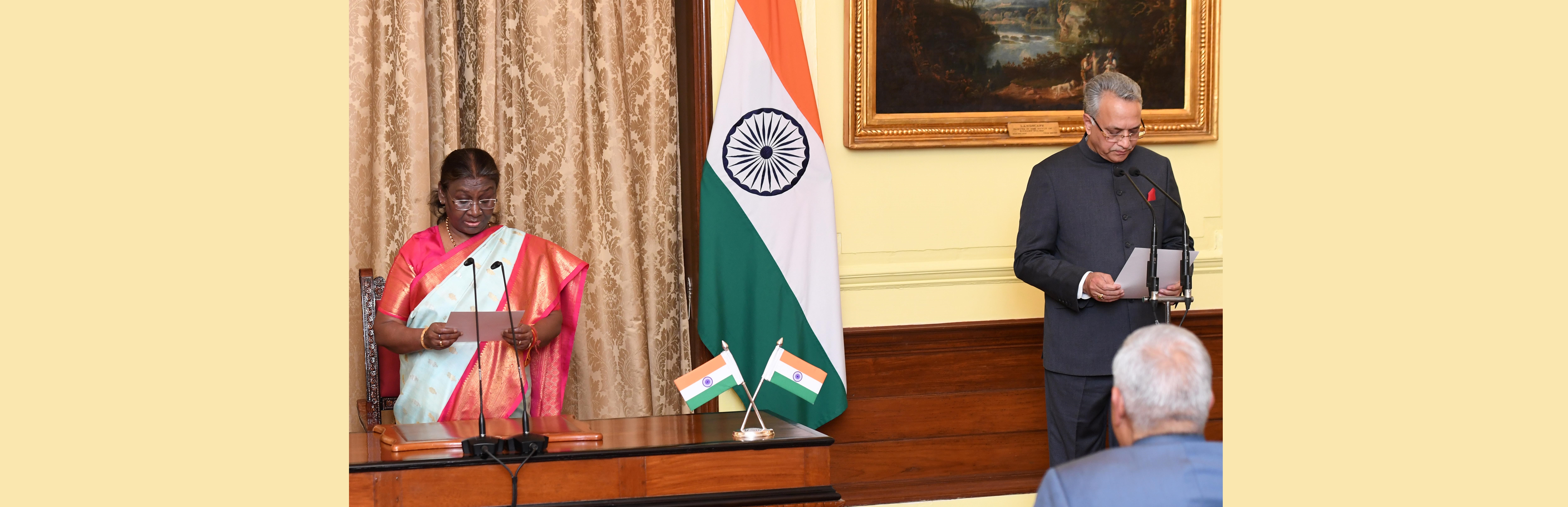 The President of India administered the Oath of Office of Chairperson ...